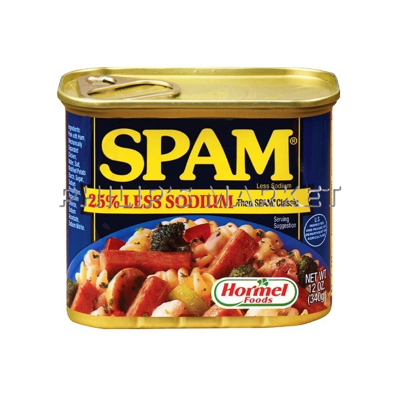 SPAM 25 Percent Less Sodium 340g | Shopee Singapore