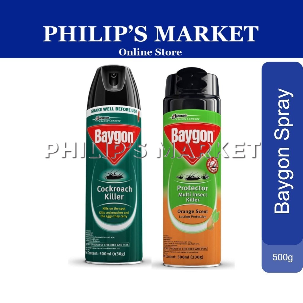 Baygon Cockroach Killer 500ml / Baygon Protector Multi Insect Killer ...