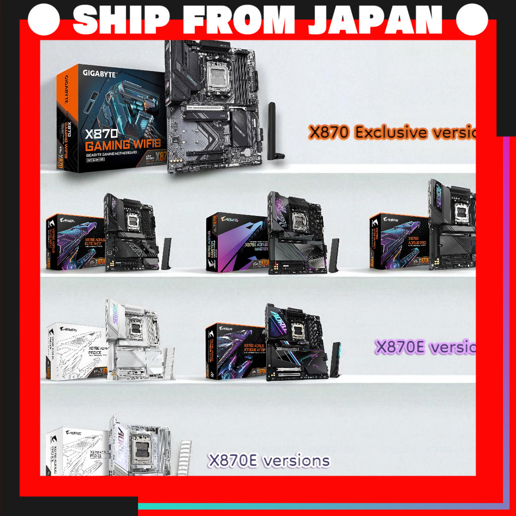 GIGABYTE X870 / X870E / X870I Series Motherboards for AMD Ryzen, ATX ...
