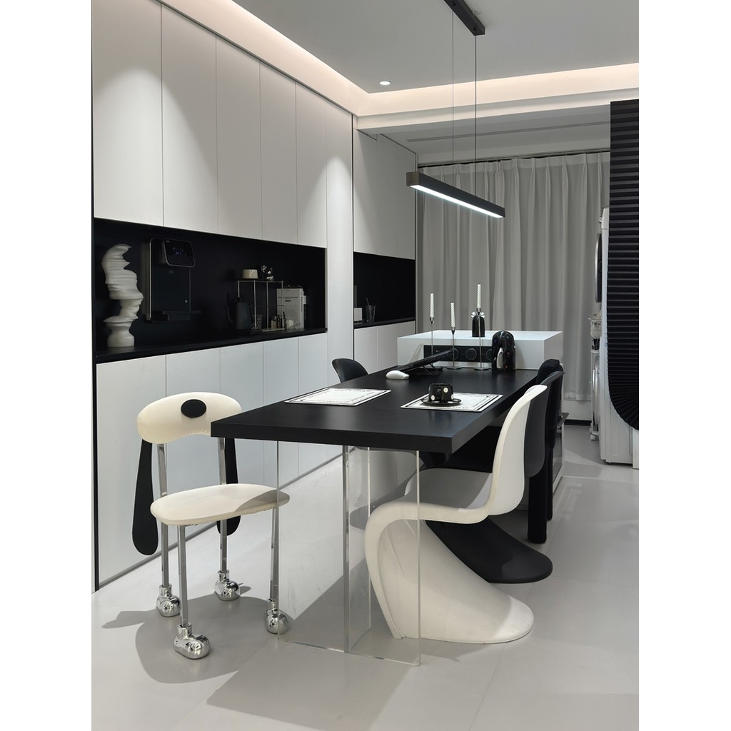 Sino Full Rock Board Island Table Dining Table Integrated Retractable ...