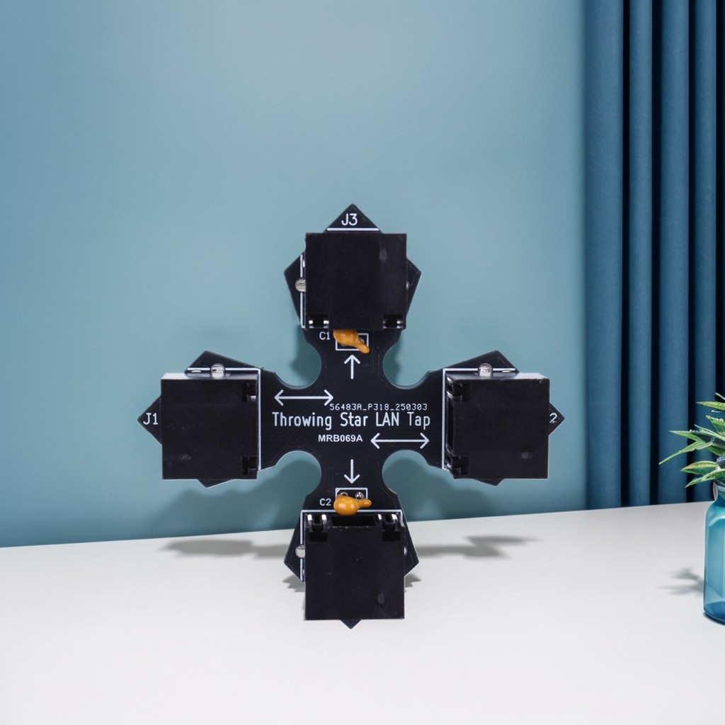 Throwing Star Lan Tap Network Packet Capture Mod Replica Monitoring Ethernet Communication Tap