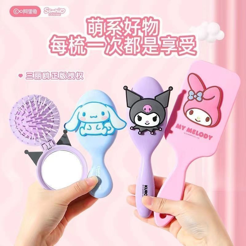 Sanrio Hair Comb Kuromi Cinnamoroll Melody Cartoon Sikat Kusyen Udara ...