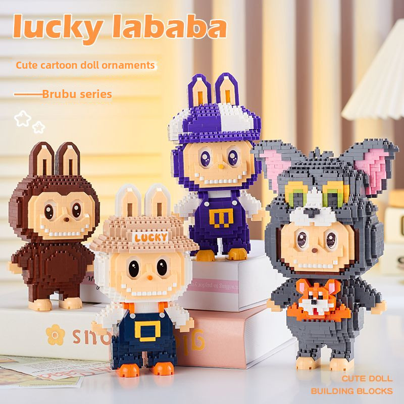 Labubu Building Block Toy Compatible with LEGO Cartoon Figure ...