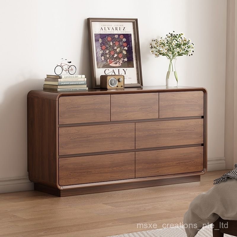 New Chinese Style Solid Wood Chest of Drawers Locker Bedroom Six-Drawer ...