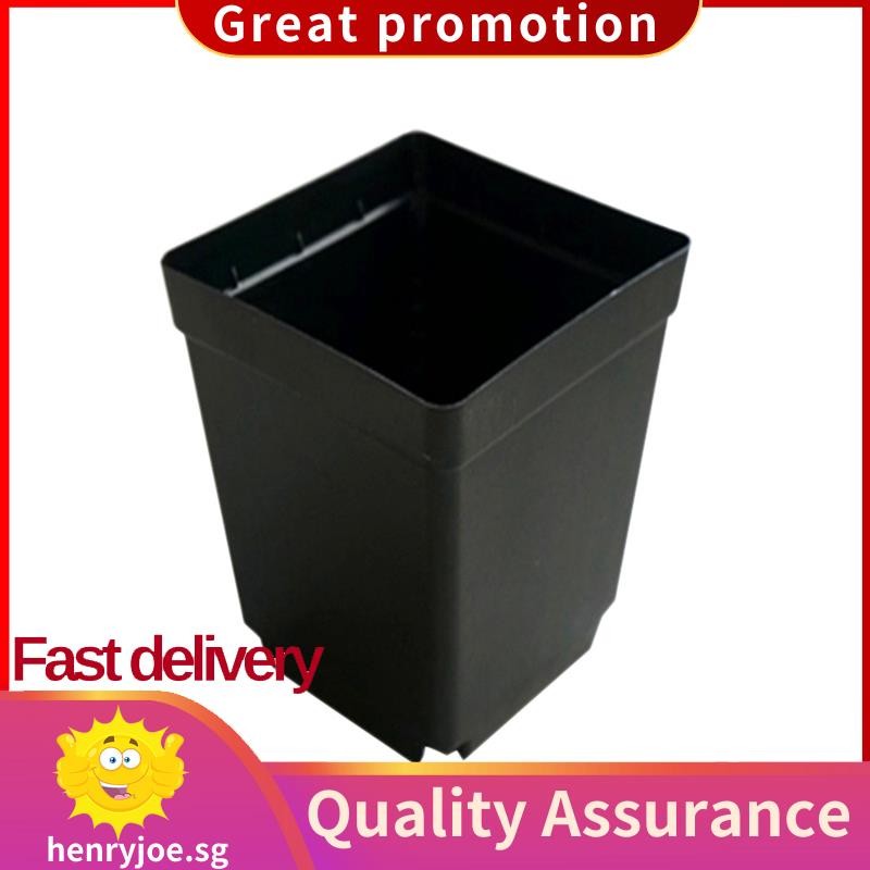 100PCS Plant Disposable Flower Pot Small Black Square Cutting Seedling ...