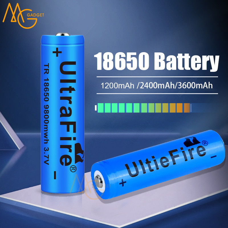 18650 Rechargeable Battery Li-Ion 18650 Lithium Battery Flat Top ...