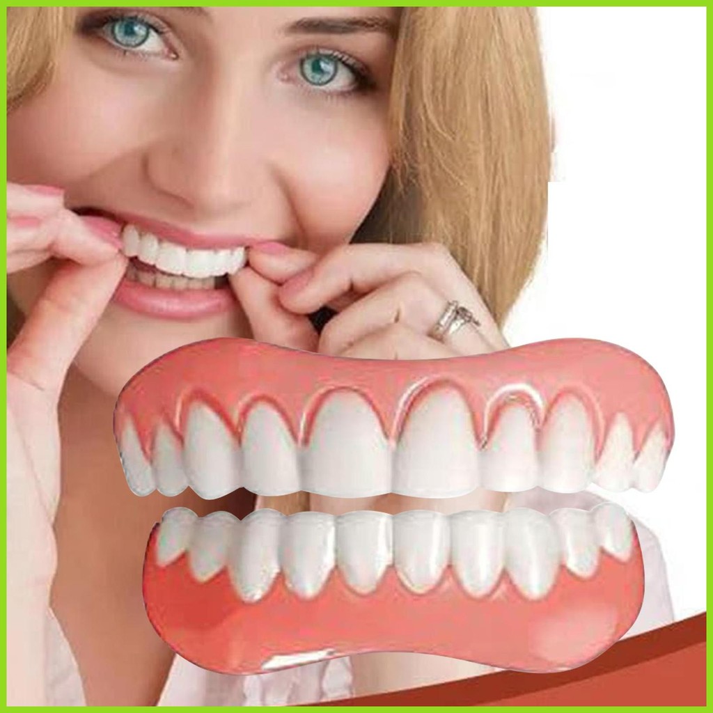 Silicone Denture Liner Comfortable Teeth Upper And Lower Set Silicone ...