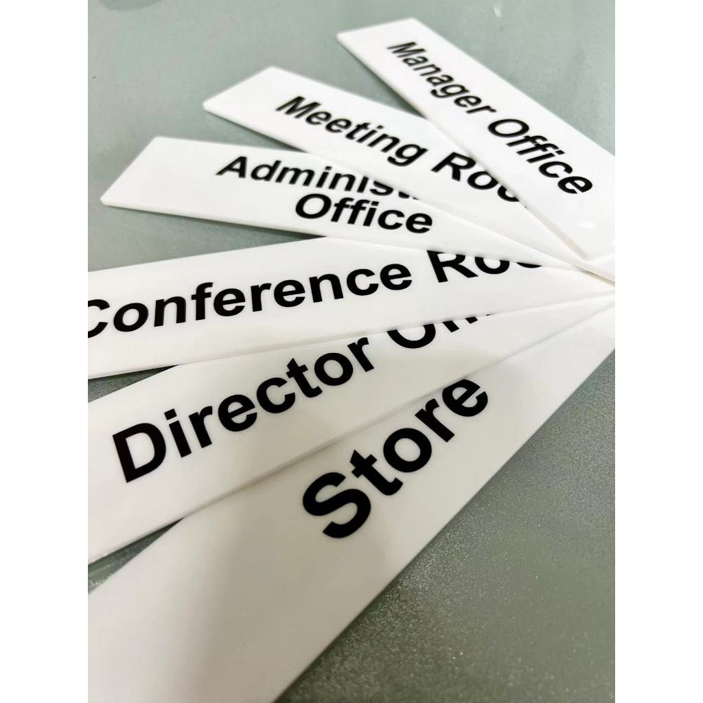 [Ready Stock] Printing Custom Wording Acrylic Office Sign Door Sign ...