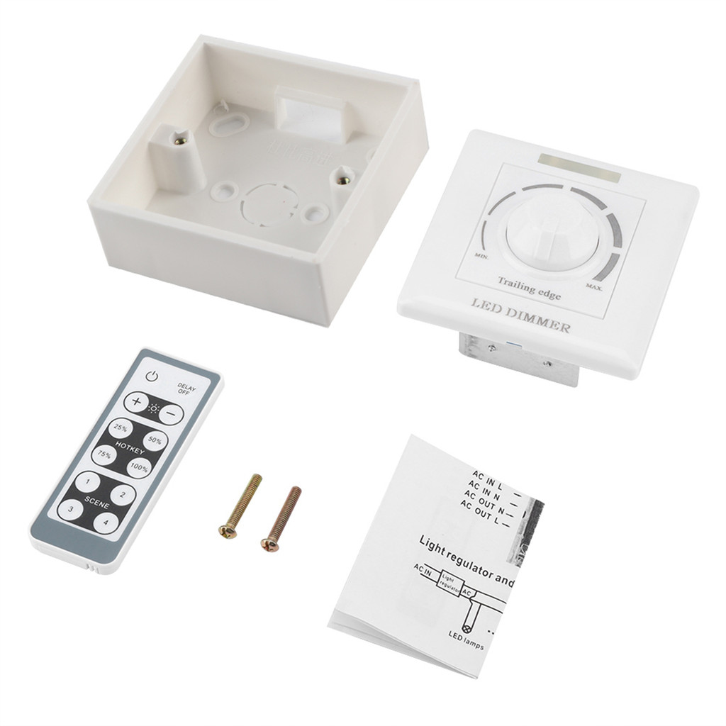 LED Light Adjustable Dimmer Switch Brightness Control IR Remote ...