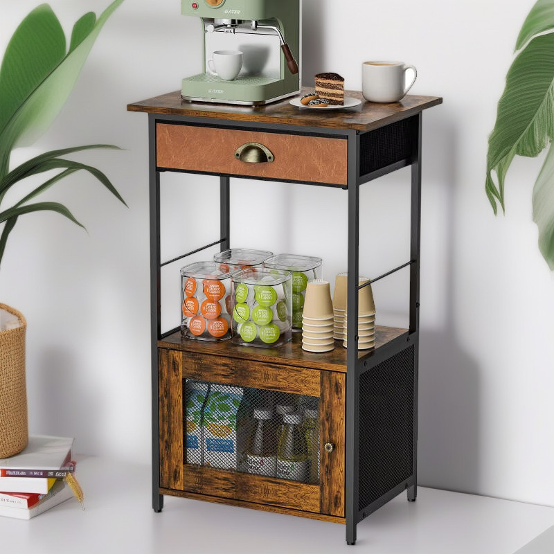 【SG stock】3-Tier Small Coffee Stand Station Coffee Bar Station with ...