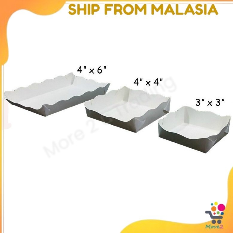 100pc Self Fold Paper Food Boat Tray / ECO Paper Snack Open Tray / Take ...