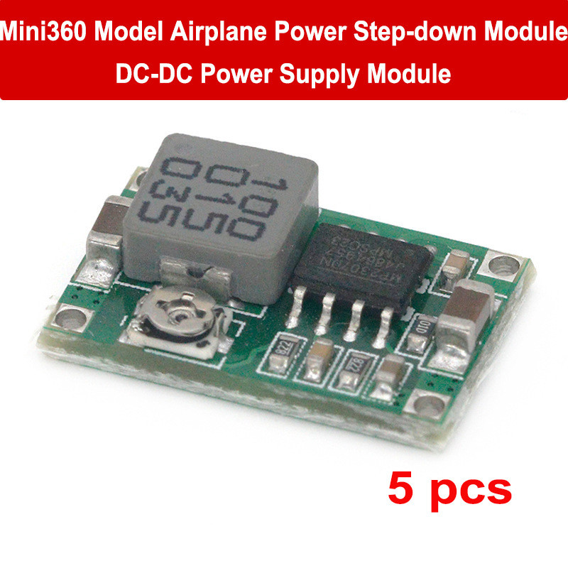 5pcs Mini360 model airplane power supply step-down module.DC-DC power ...