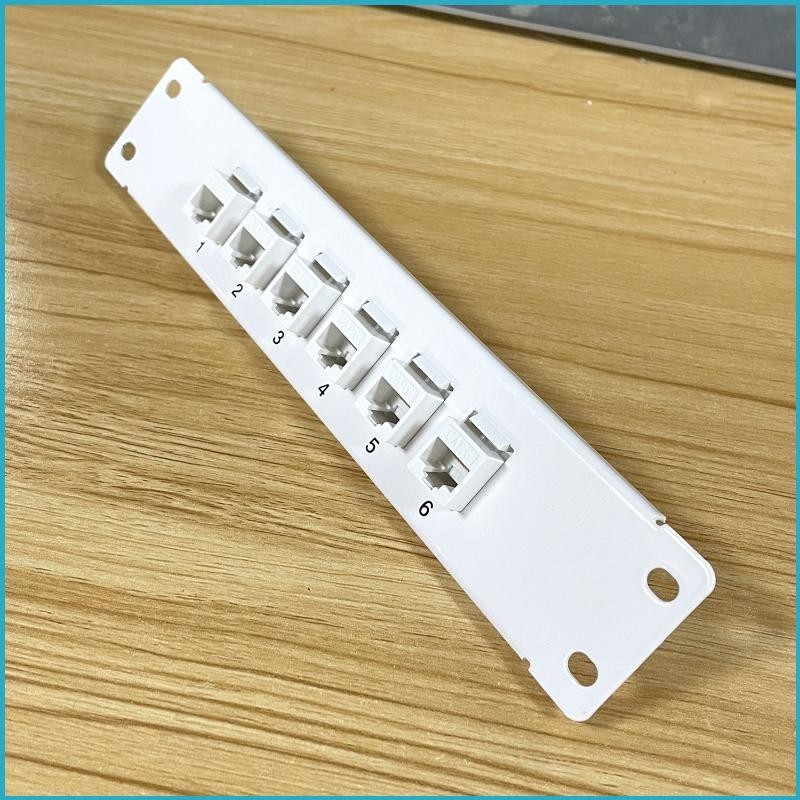 UTAK CAT6 6 Port Shielded Patch Panel RJ45 10G Ready Metal Housing ...