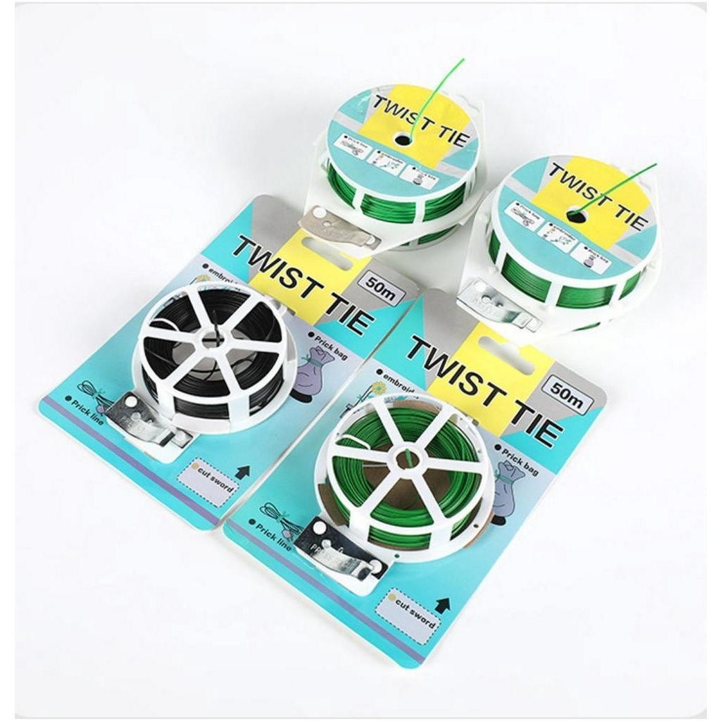 Multipurpose Garden Cable Twist Tie 30M Plastic Coated Wire Plant ...