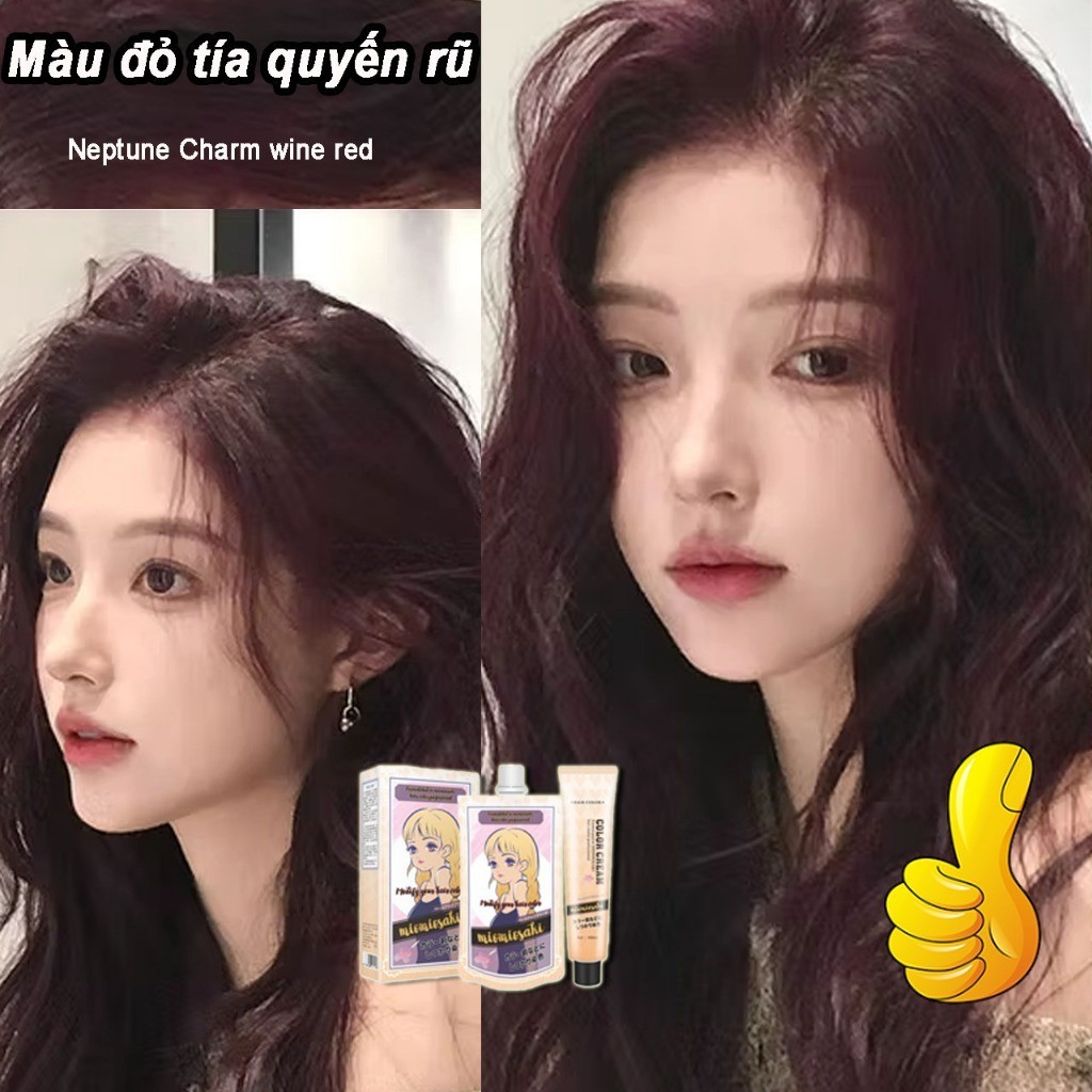 Red hair dye,Seductive burgundy color,Japanese hair dye, (Send full ...