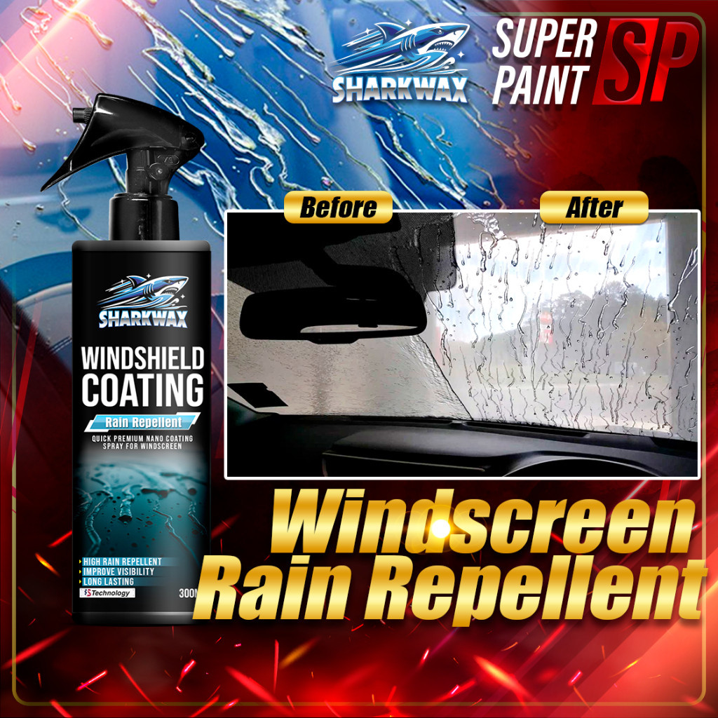 Shark Wax Windscreen Rain Repellent 300ML US Technology Windshield ...