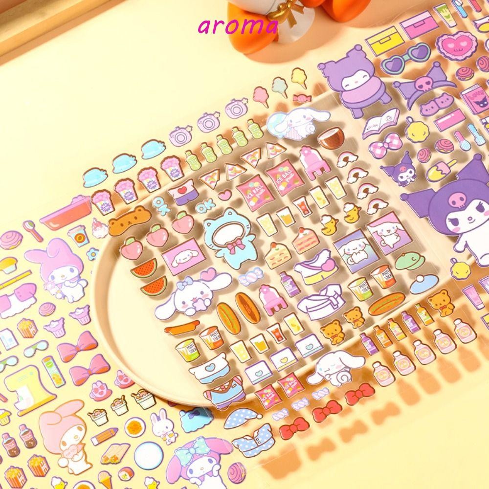AROMA Kuromi Bubble Stickers, 3D Bubble Six Scene Kuromi Quiet Book ...