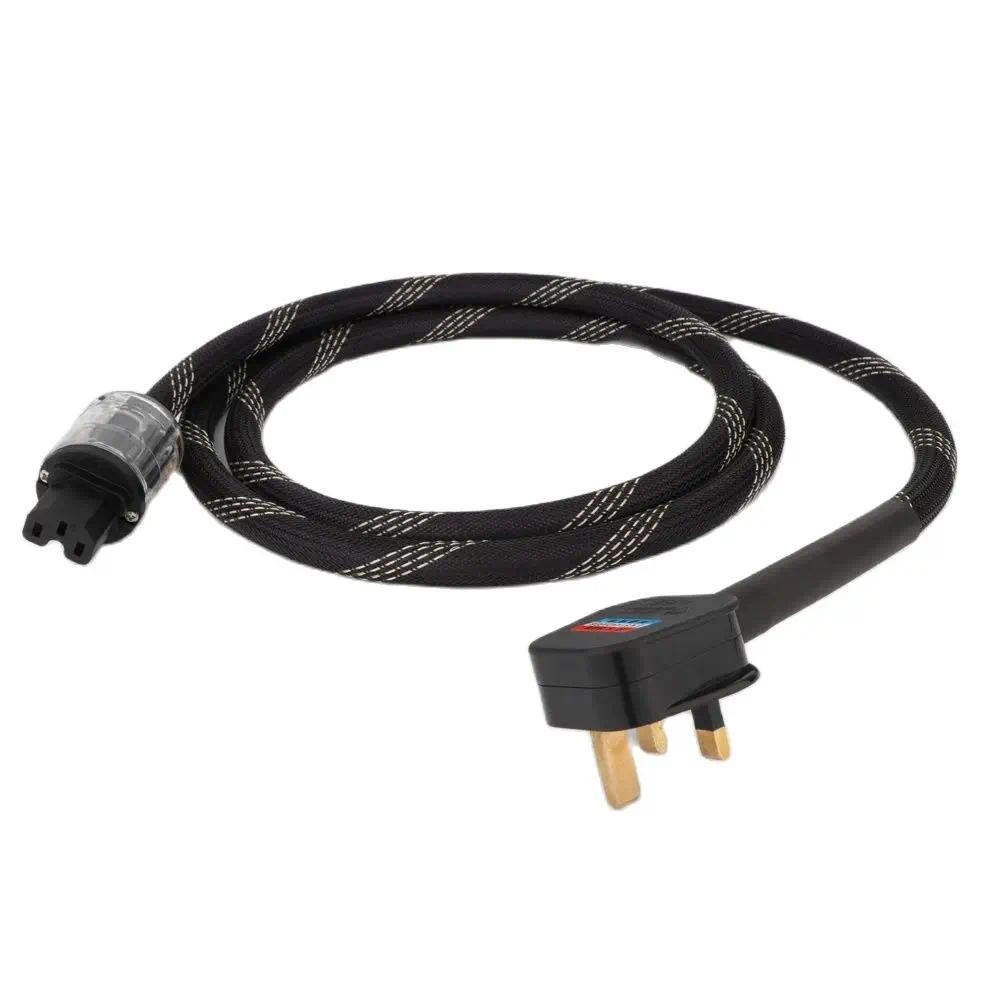 High Quality Uk Power cable with 15A IEC Gold Plated UK Power Plug HiFi ...