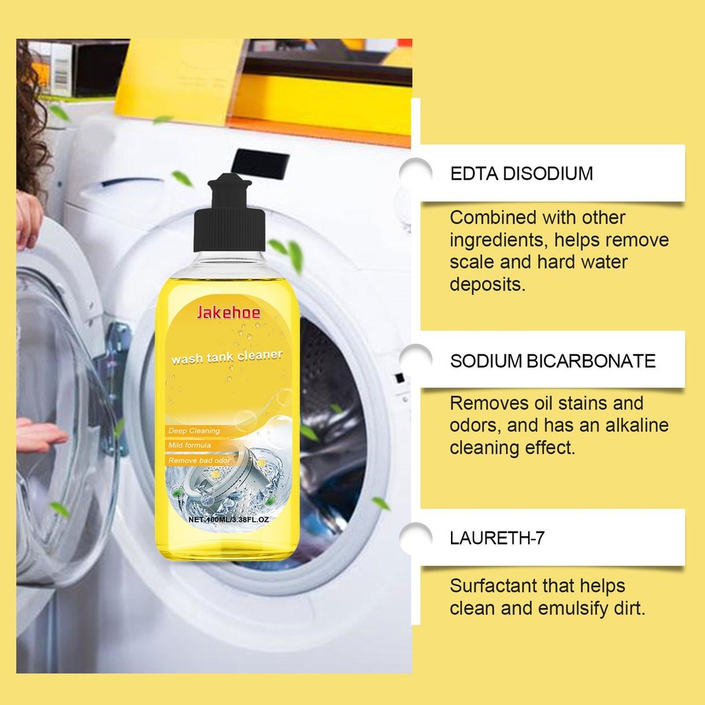 Washing Machine Cleaner Front Load Liquid Cleaner Eco-Friendly Safe ...