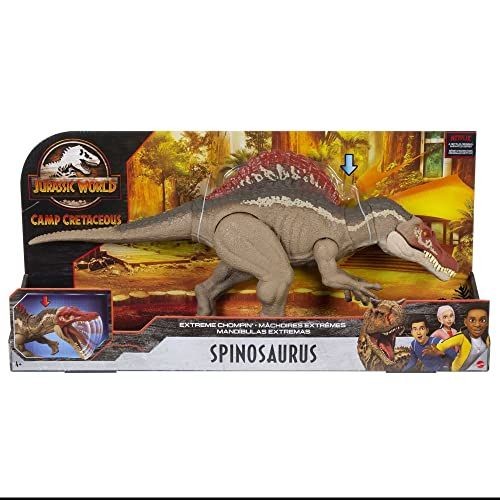 Mattel Jurassic World Spinosaurus White Stegosaurus Triceratops Chinese ...