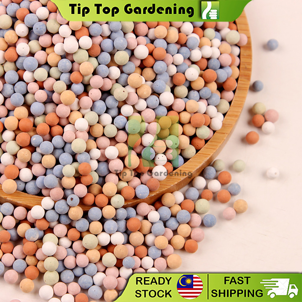 500g Colorful Leca Clay Pebbles Leca Balls Hydroponic Growing Media ...