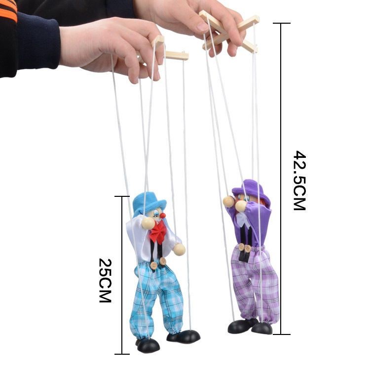 String-raising Puppet Puppet Clown Pulling Man Day Kindergarten ...