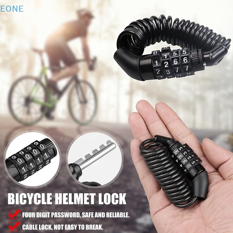 EONE Bike Lock Bicycle Mini 4-digit Combination Lock Telescopic Lock ...