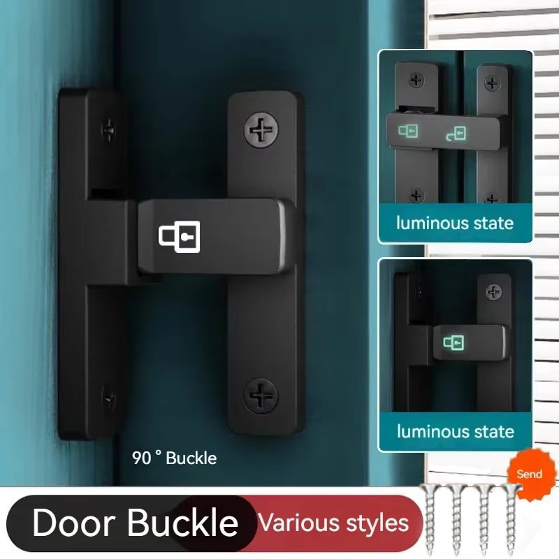 Door Lock 90 /180 Sliding Door Latch Bolt Stainless Steel Hook Latch ...