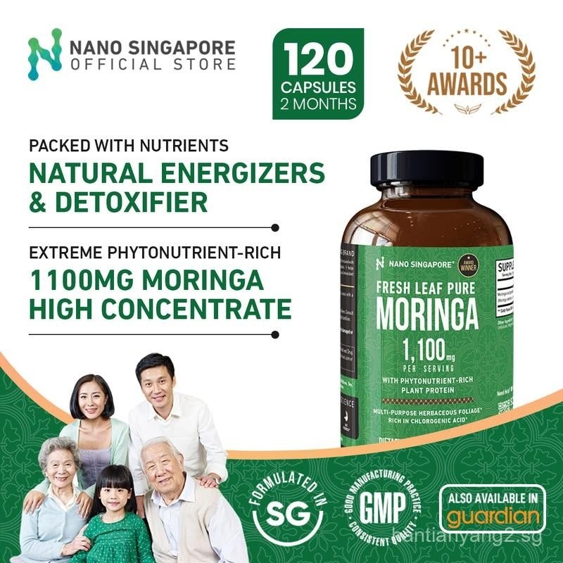Fresh Leaf Pure Moringa 1100mg Moringa Oleifera - Moringa Capsule ...