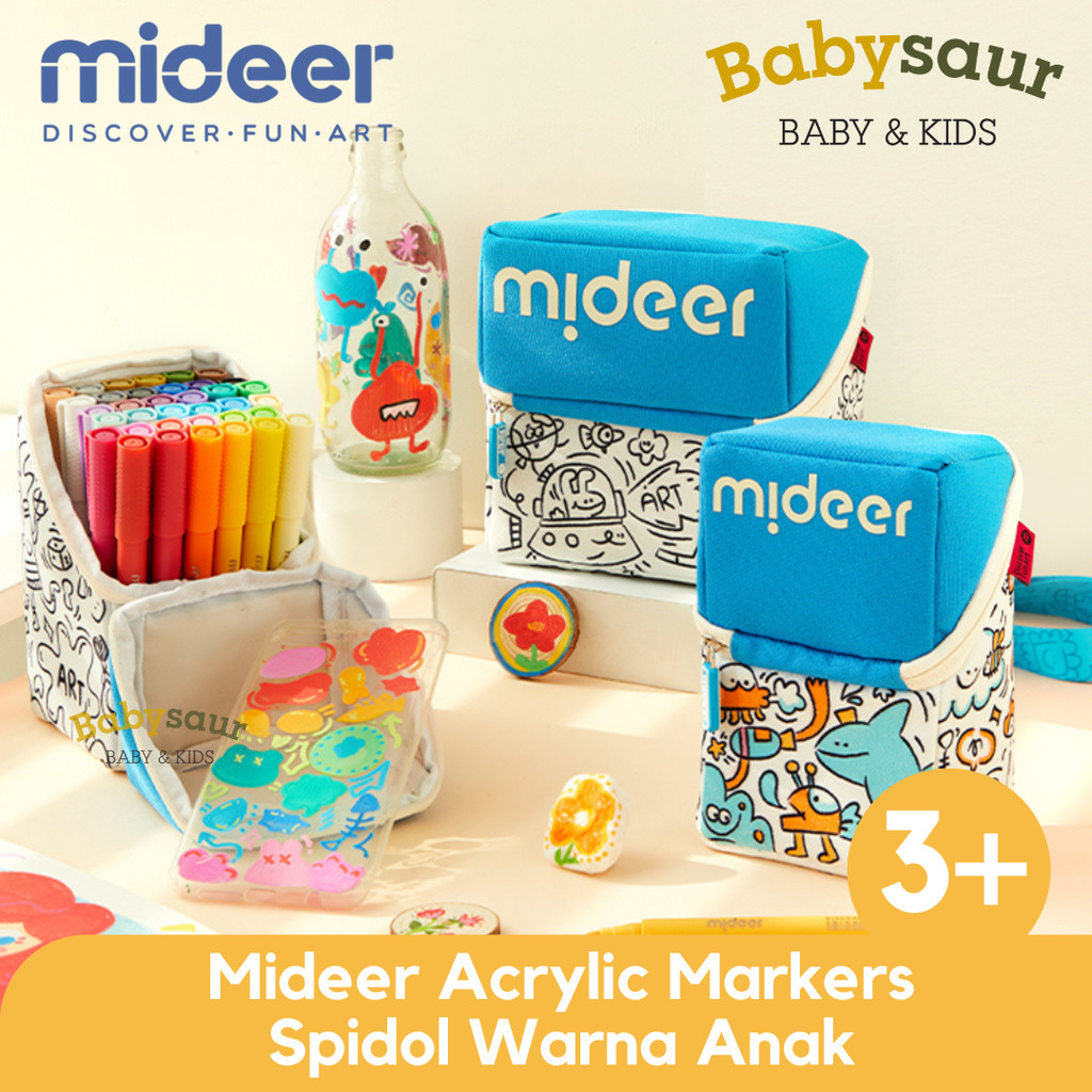 Mideer Acrylic Markers Doodle Pack Coloring Tools Color Markers Art ...