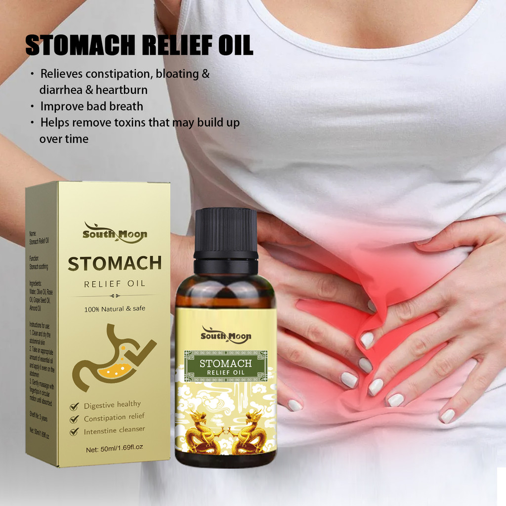 Stomach Relief Oil, Soothing Stomach Oil, Clearing Constipation ...
