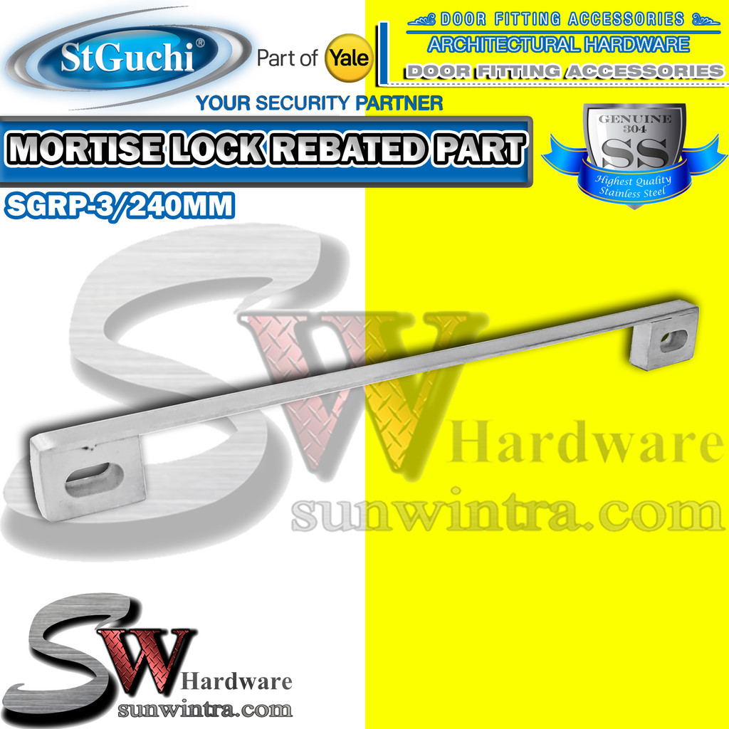ST GUCHI SOLID STAINLESS STEEL SUS304 MORTISE LOCK REBATED PART SGRP-3 ...