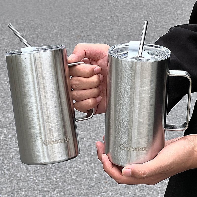 2024New Coffee Good-looking Industrial Style Stainless Steel Large Ice ...