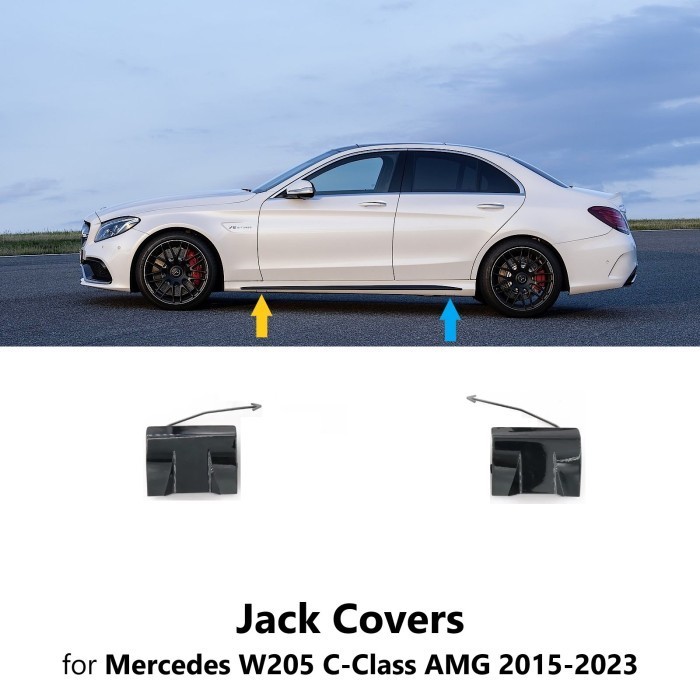 Mercedes W205 Side Jack Jack Jack Cover Side Cover Mercy AMG C43 C63 ...