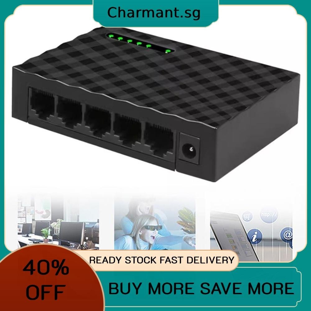 5 Port 1000Mbps Gigabit Network Switch RJ45 LAN Desktop Ethernet HUB ...