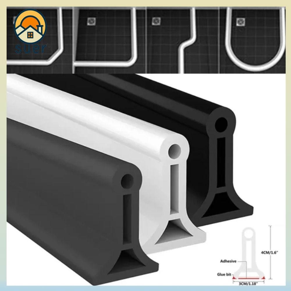 SUERHD Water Retaining Strip, Self-Adhesive Silicone Shower Water ...