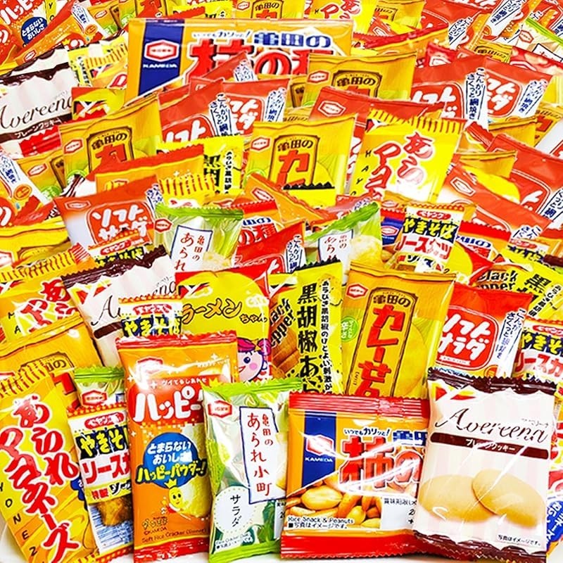 Assorted Mini Senbei Variety Pack - 10 Types A (100/200/400 Pieces ...