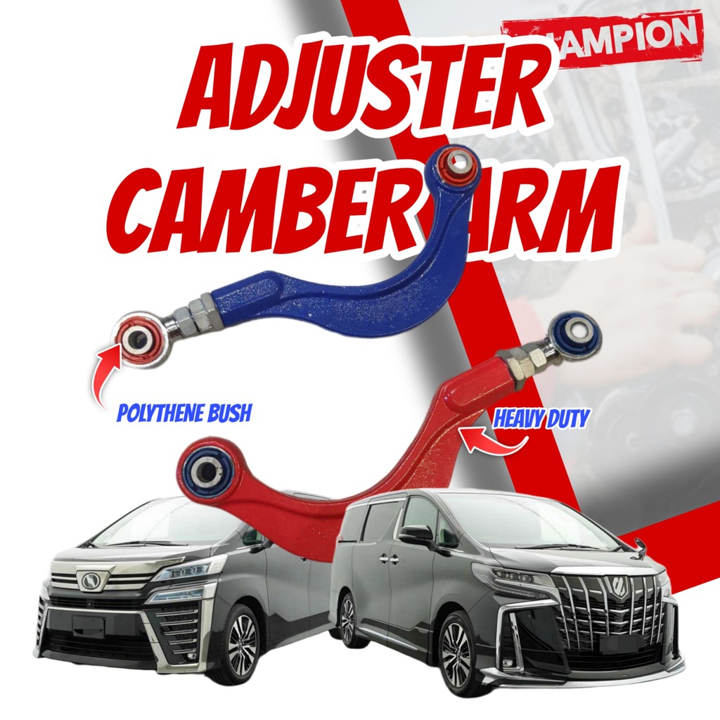 MARS TOYOTA ALPHARD VELLFIRE AGH30 AGH35 GGH30 GGH35 REAR ADJUSTABLE UPPER ARM CONTROL ARM ...