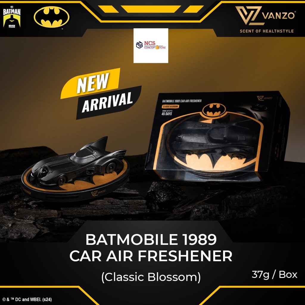 [VANZO x DC] Batmobile 1989 Car Air Freshener - Batman 85th Anniversary ...