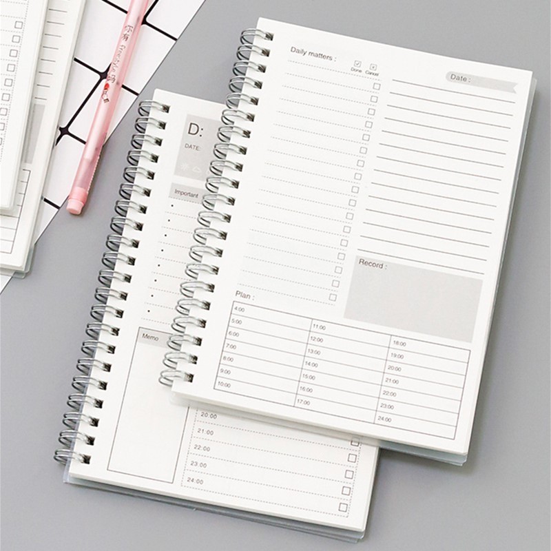 (SG) A5 Notebooks Agendas Planner Diary Weekly Spiral Organizer ...