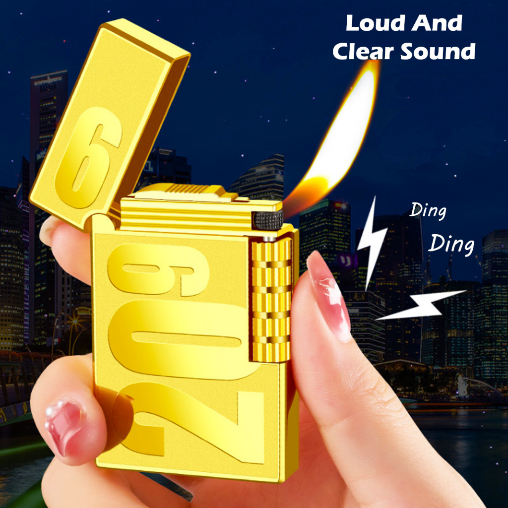 Premium Metal Body Dupont Gas Lighter Cheap Refillable Lighter Gold ...