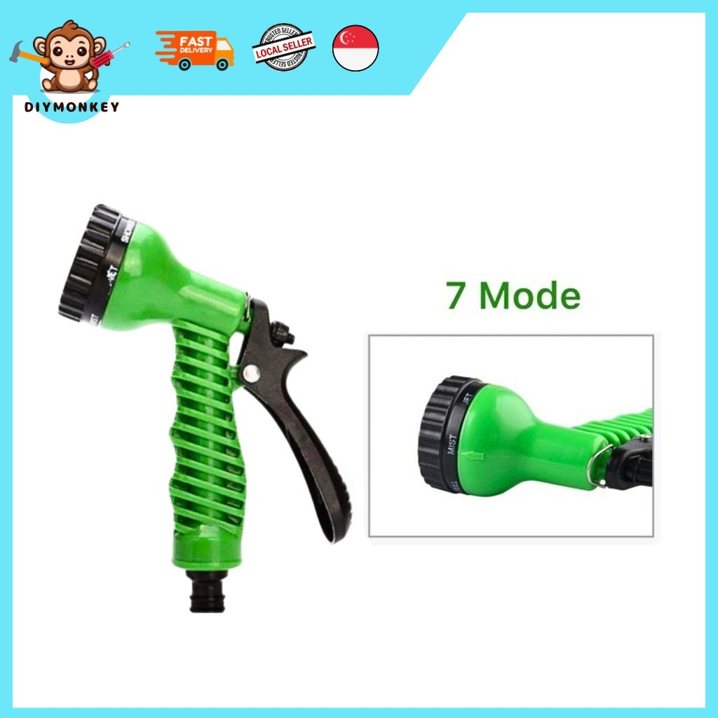 (DIY MONKEY ) 7 Mode Functions Garden Spray Head Nozzle Powerful Water ...