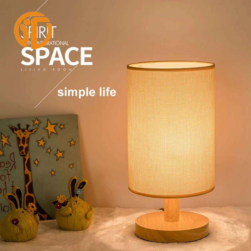 Modern USB Wood Table Lamp Wedding Lampu Meja Bedside Table Lamp Table ...