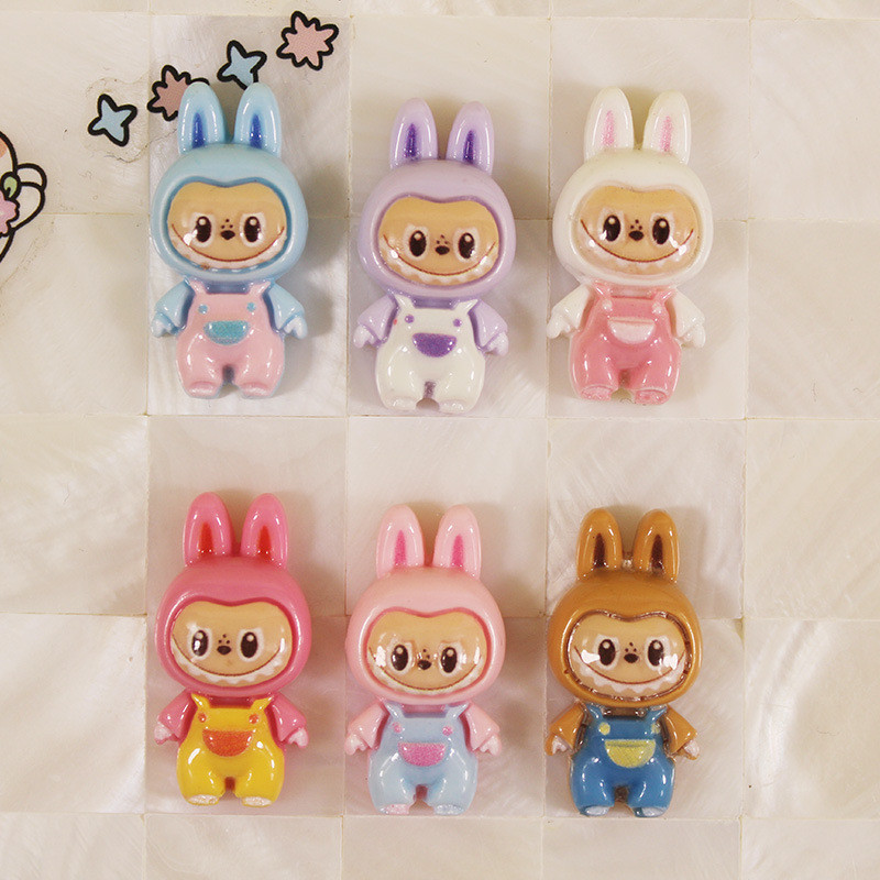 Cute Macarons Crocs Charms Labubu Jibbits 3d Dolls Jibitz Croc DIY ...