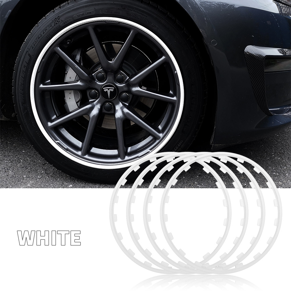 4PCS Universal Car Wheel 16/17/18/19/20 Inches Hub Rim Edge Protector ...