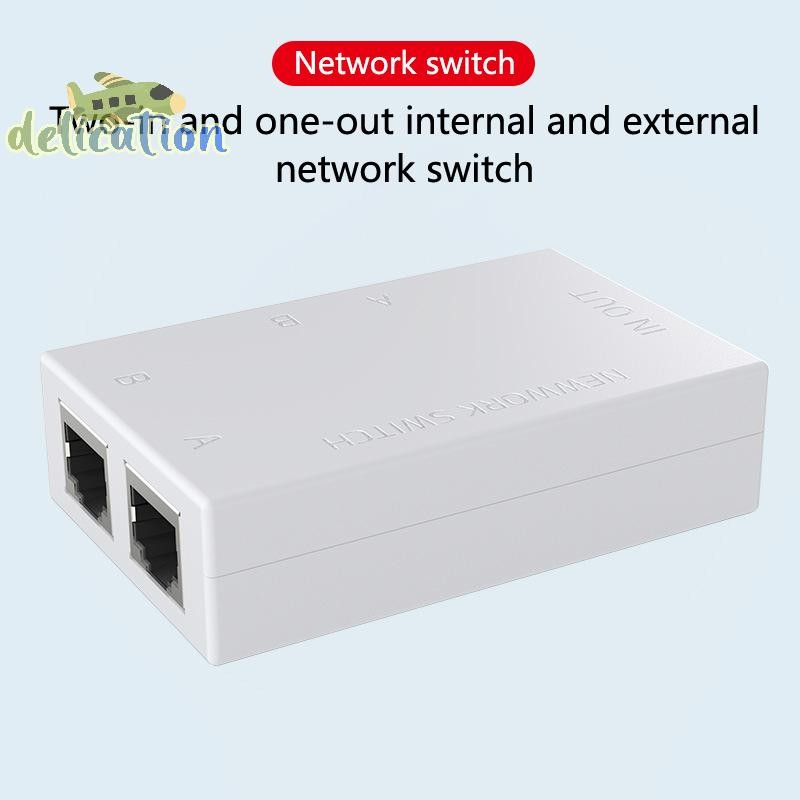[DelicationS] High Quality Plastic RJ45 Network Switch 2 Port LAN ...