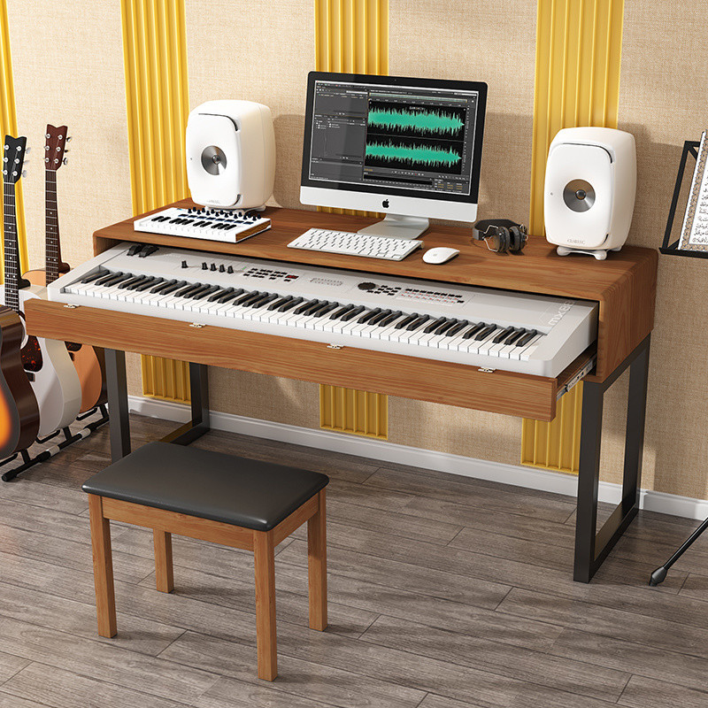 New Solid Wood Piano Desk Desk-style Electric Piano Storage Table ...