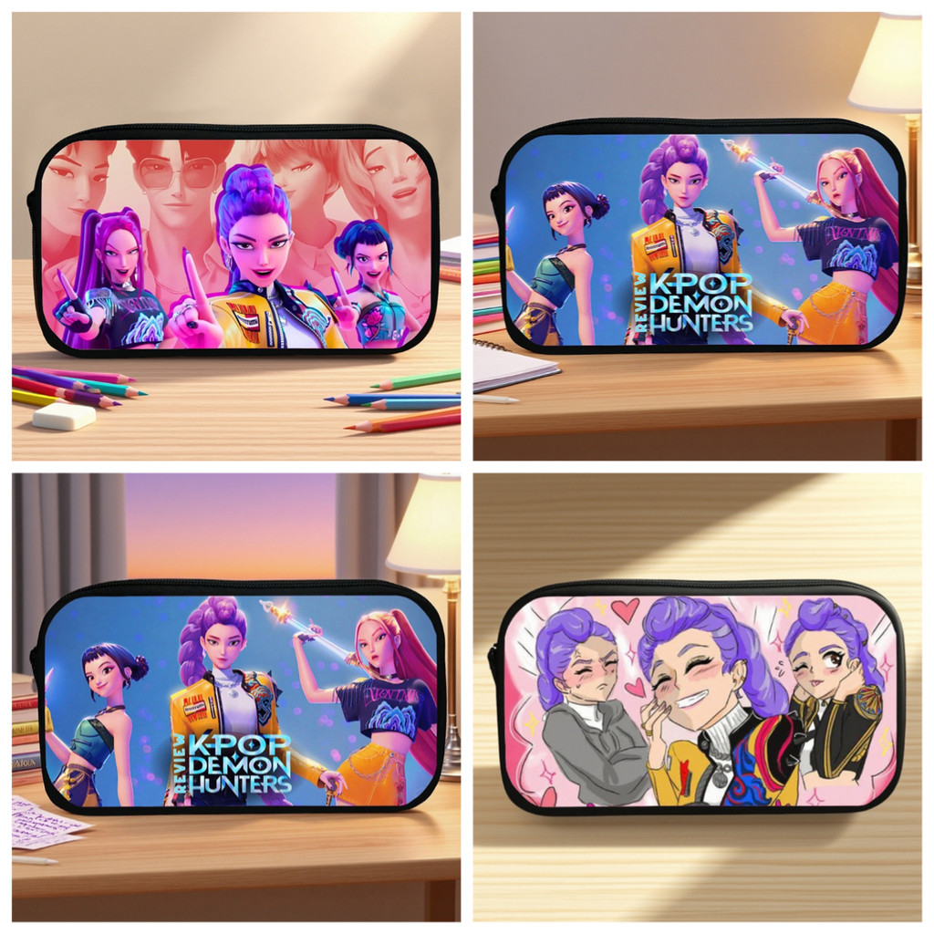 Huntrix Pencil Bag K-Pop Demon Hunters Accessories Case Girl Group Pen ...