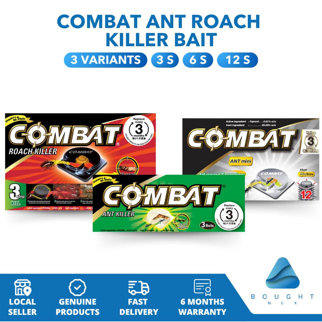 WipeOut & Combat Ant Roach Killer Bait - Powerful, Fast-Acting ...