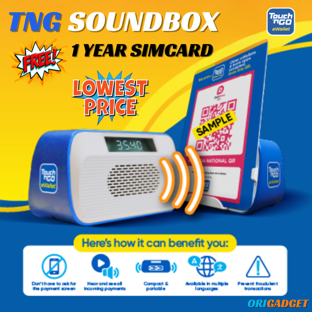 Free Touch 'n Go eWallet Soundbox Ewallet Soundbox Wifi Version ...